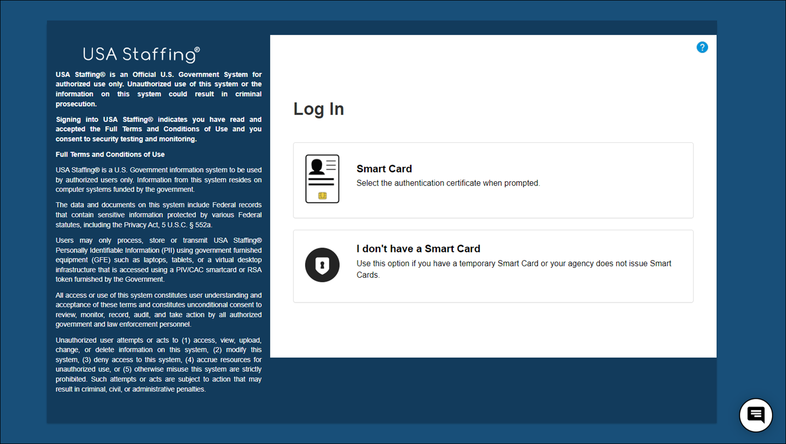 Registering your Smart Card – Online Help